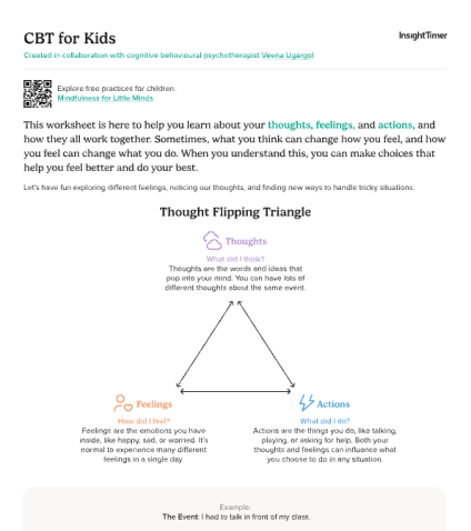 CBT for Kids: Thoughts, Feelings, & Actions