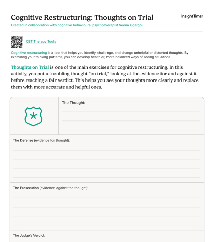 Cognitive Restructuring: Thoughts on Trial
