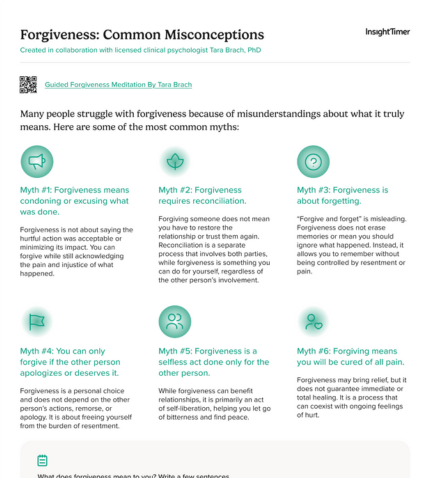 Forgiveness: Common Misconceptions