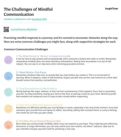 The Challenges of Mindful Communication